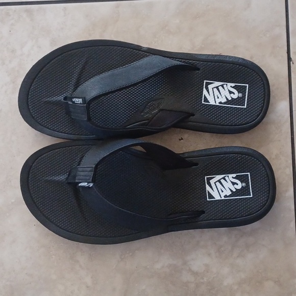 Vans | Shoes | Vans Mens Black Sandals Flip Flops | Poshmark